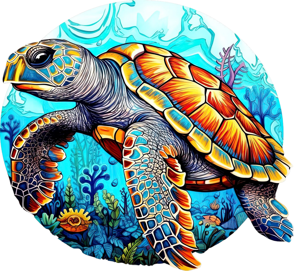 Australian Turtle – Timber Puzzle Au