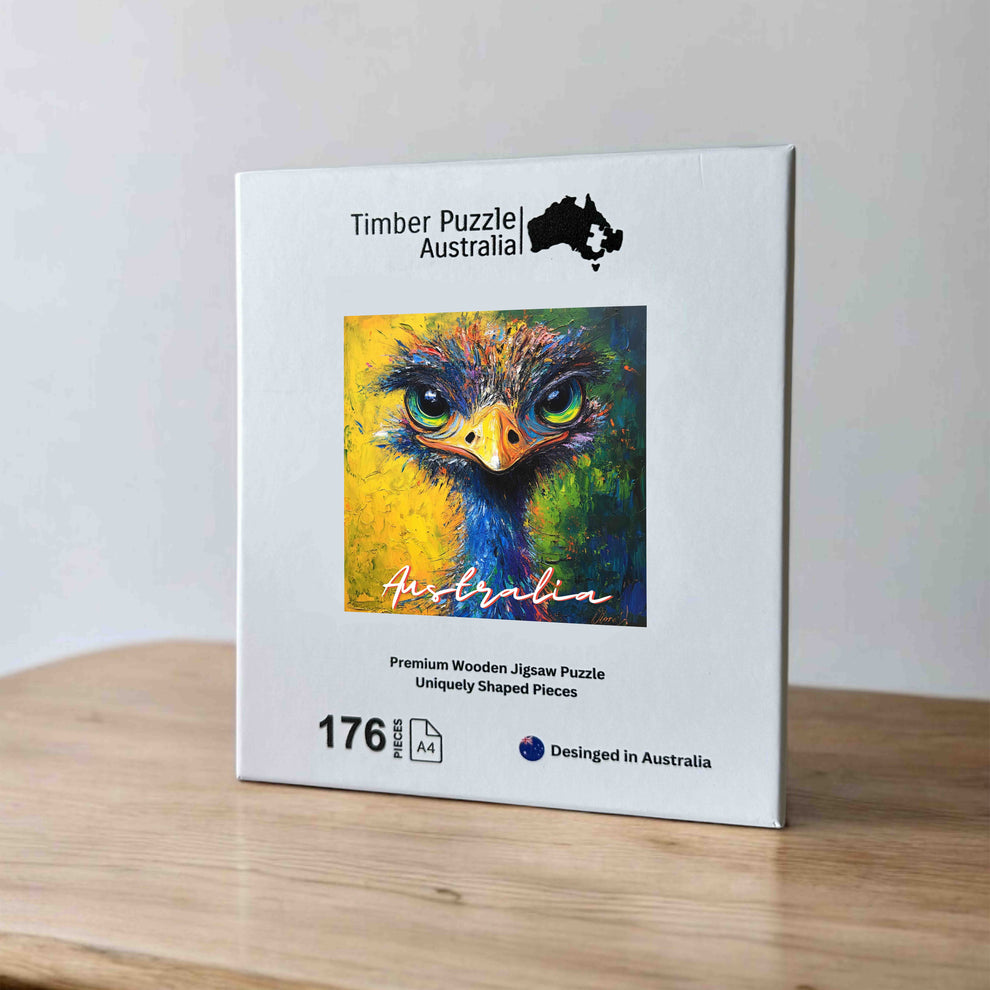 Australian Emu – Timber Puzzle Au